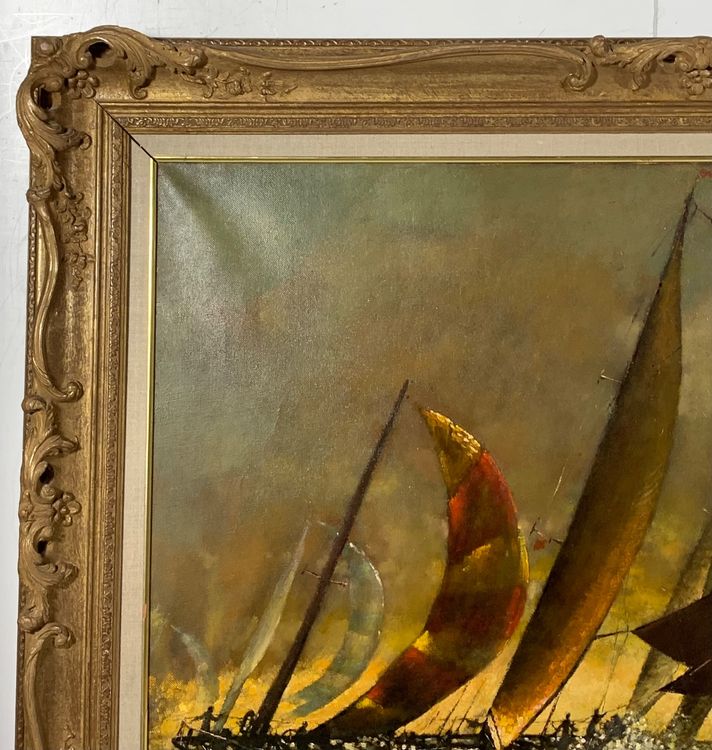 Kenneth Newton (1933-1984) Gemälde mit Segelboote | Kaufen auf Ricardo