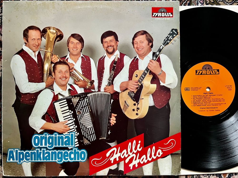 Original Alpenklangecho – Halli Hallo - Tyrolis LP GEWASCHEN (Gebraucht ...