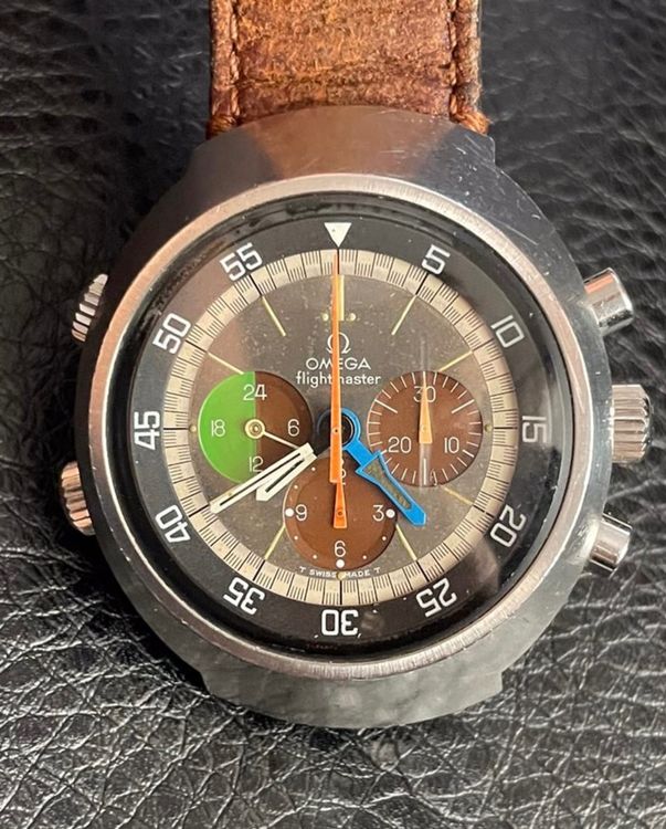 Vintage Omega Flightmaster Tropical Brown Dial Unpolished (Gebraucht ...