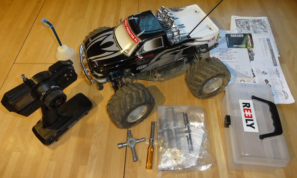 Monstertruck Reely GP Predator XL 2,95cc komplett mit RC ect (Gebraucht ...
