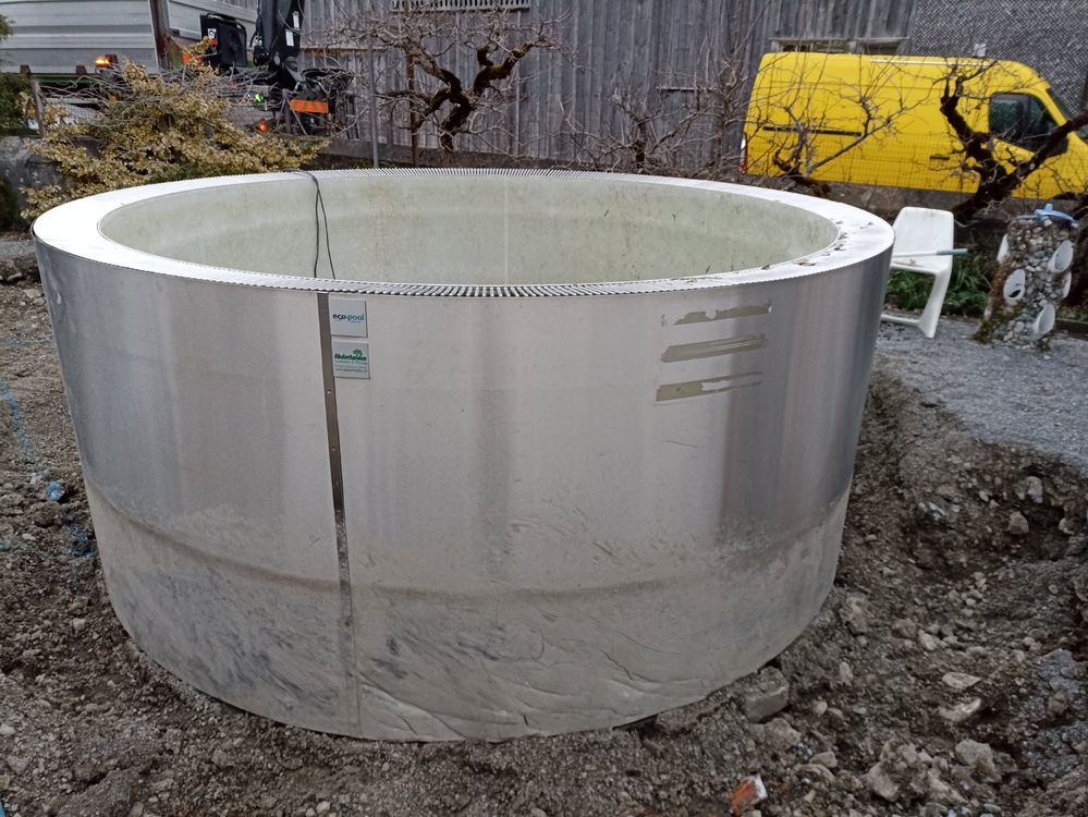 runder Edelstahl Pool | Kaufen auf Ricardo