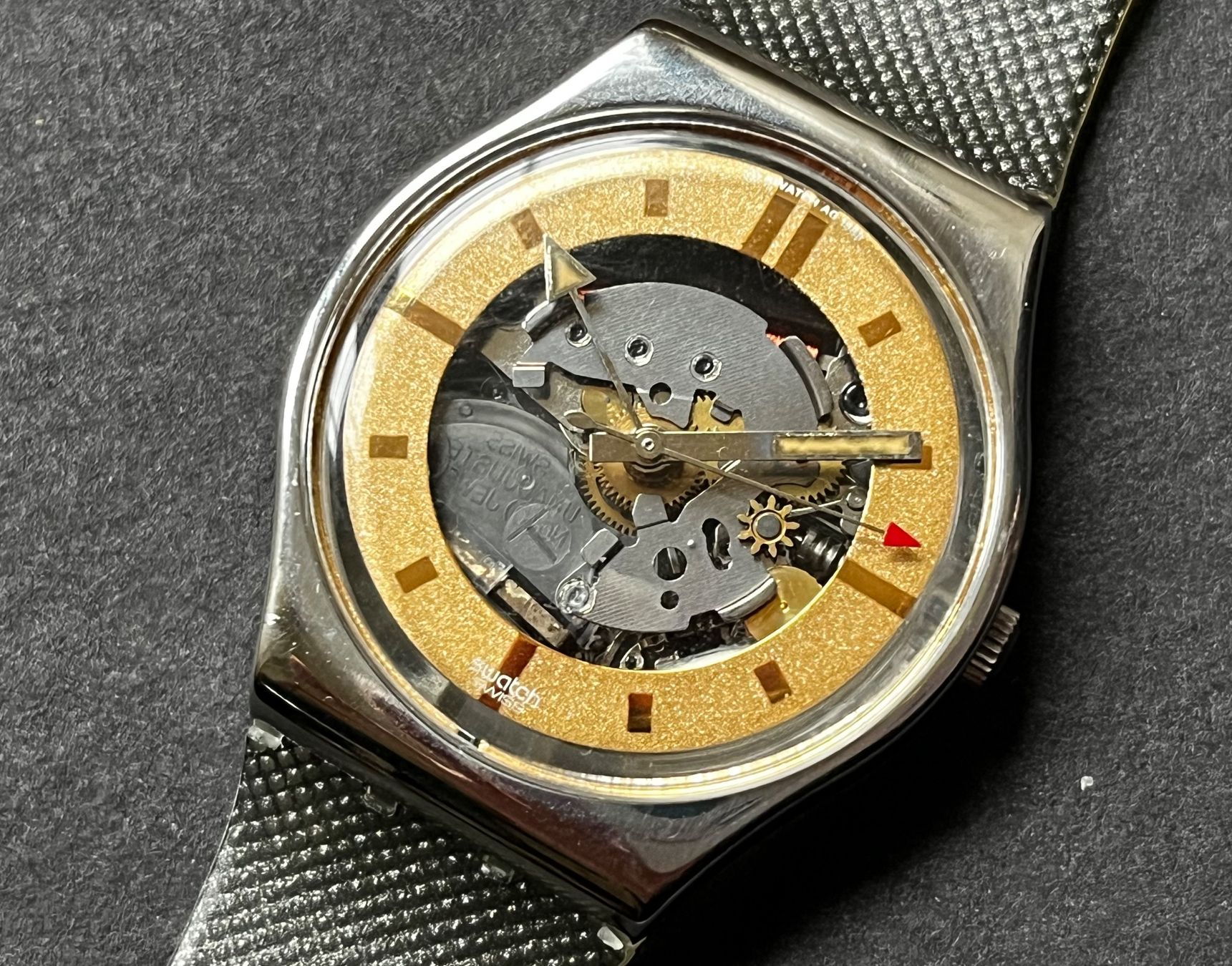 Swatch Golden Sphere GX102 1988 Variante 🔝- Top Zustand (Neu (gemäss ...