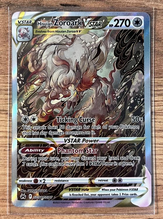 Hisuian Zoroark VSTAR GG56/70 Pokemon Crown Zenith (Gebraucht) in Andelfingen für CHF 20 – mit ...