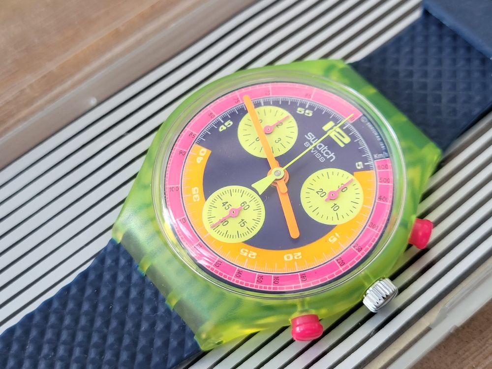 SWATCH CHRONO SCJ101 GRAND PRIX KM/H NEU (Neu und originalverpackt) in Lommiswil für CHF 229 ...