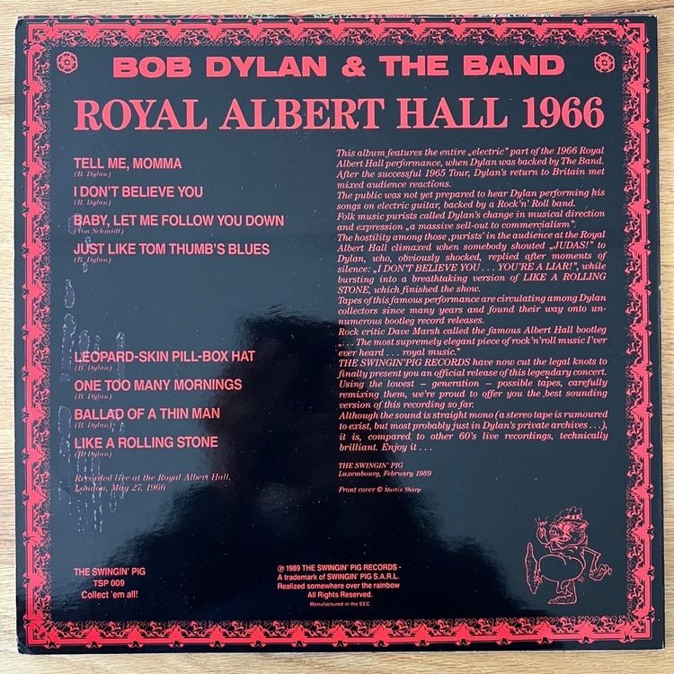 Bob Dylan & The Band - Royal Albert Hall 1966 - TOP (Gebraucht) in Gais ...