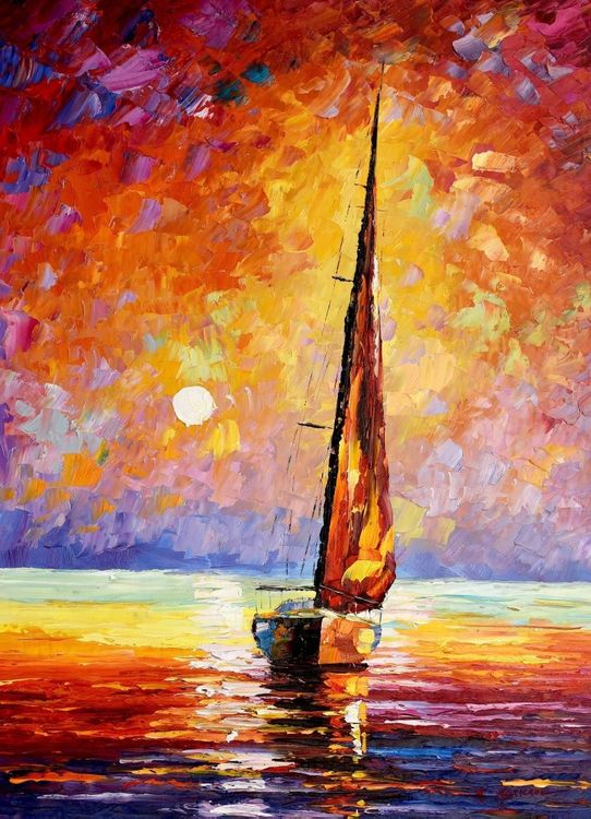 Modern Art - Sonnenuntergang bei Sylt | Kaufen auf Ricardo