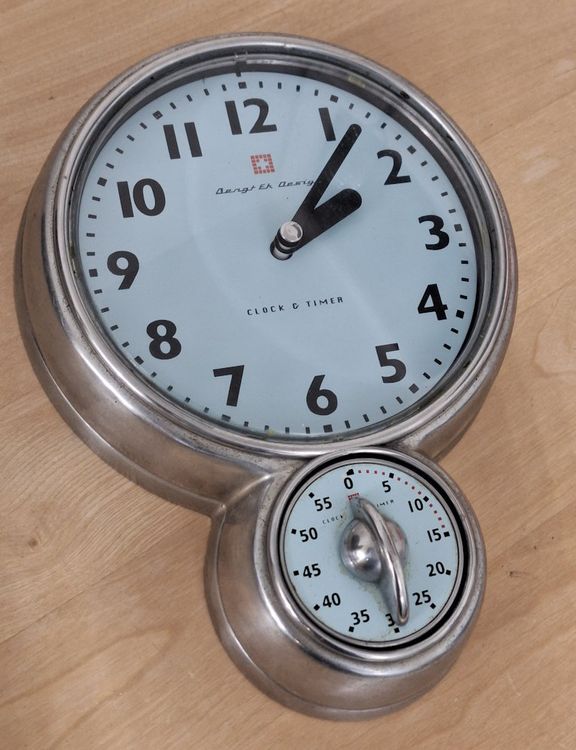 Küchenuhr mit abnehmbarem Timer, EK Design, Sweden (Gebraucht) in ...