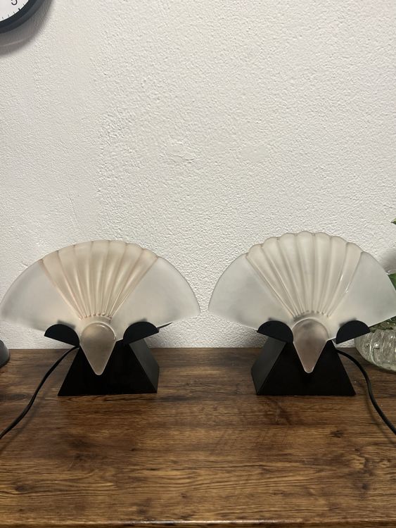 Vintage Art-Deco-Lampe aus Muranoglas, Opalglas (Usato) a Losone per ...