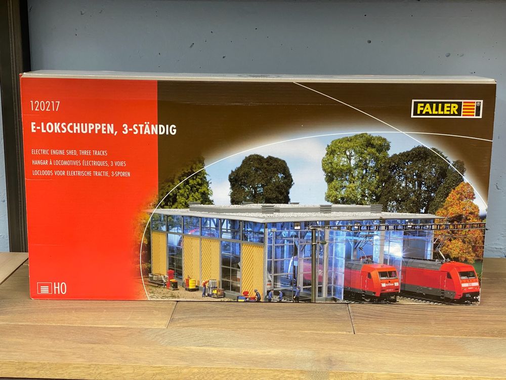 Faller Lokschuppen 3-ständig für Elektroloks H0, Bausatz neu | Kaufen auf Ricardo