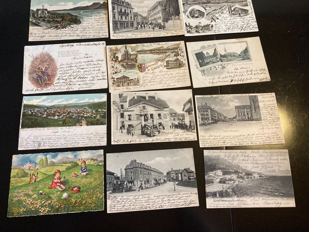 Nr.2 antike Ansichtskarten Anfang 1900 (Gebraucht) in Thun für CHF 42 ...