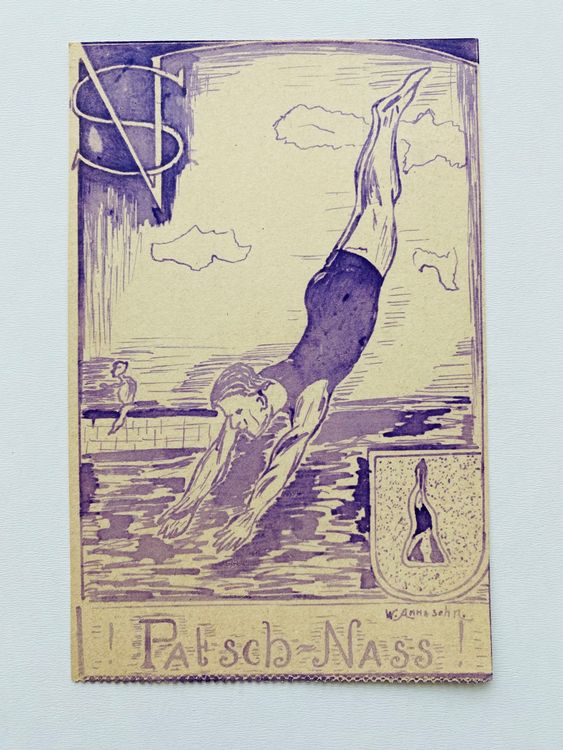 Privat - Ganzsache Rarität Patsch Nass Studentenkarte ? (Gebraucht) in Müswangen für CHF 60 ...