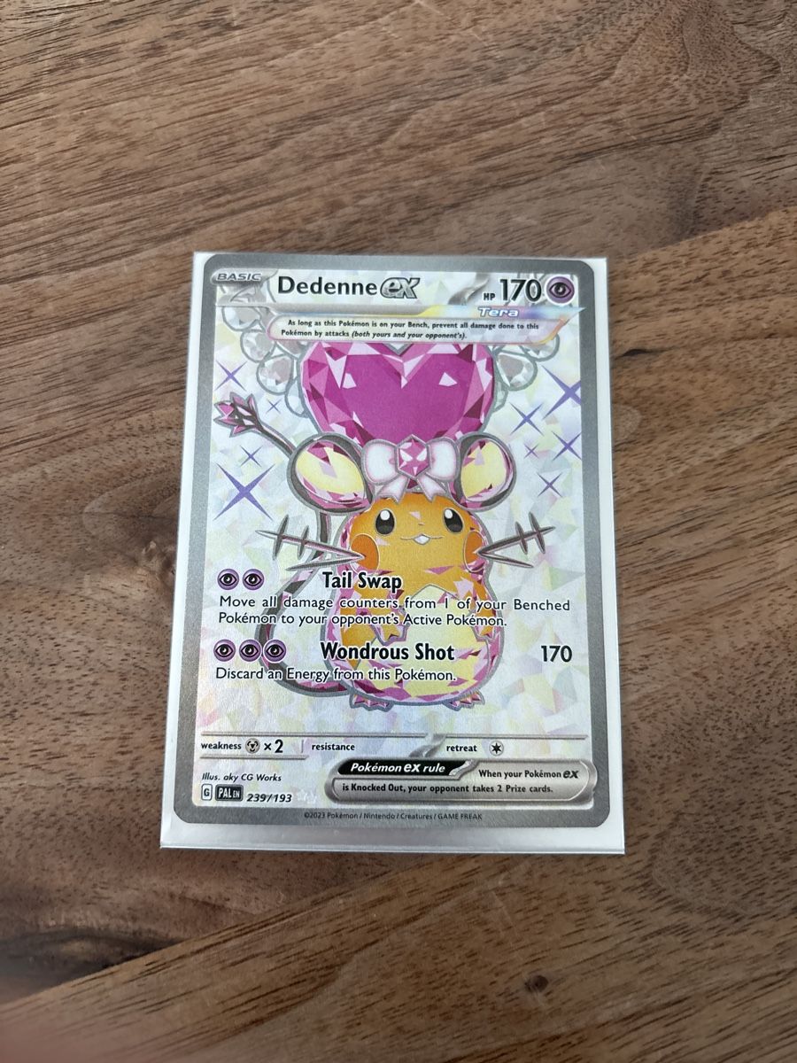 Dedenne EX Full Art Pokemon Karte - Top Zustand! Selten (Neu (gemäss ...