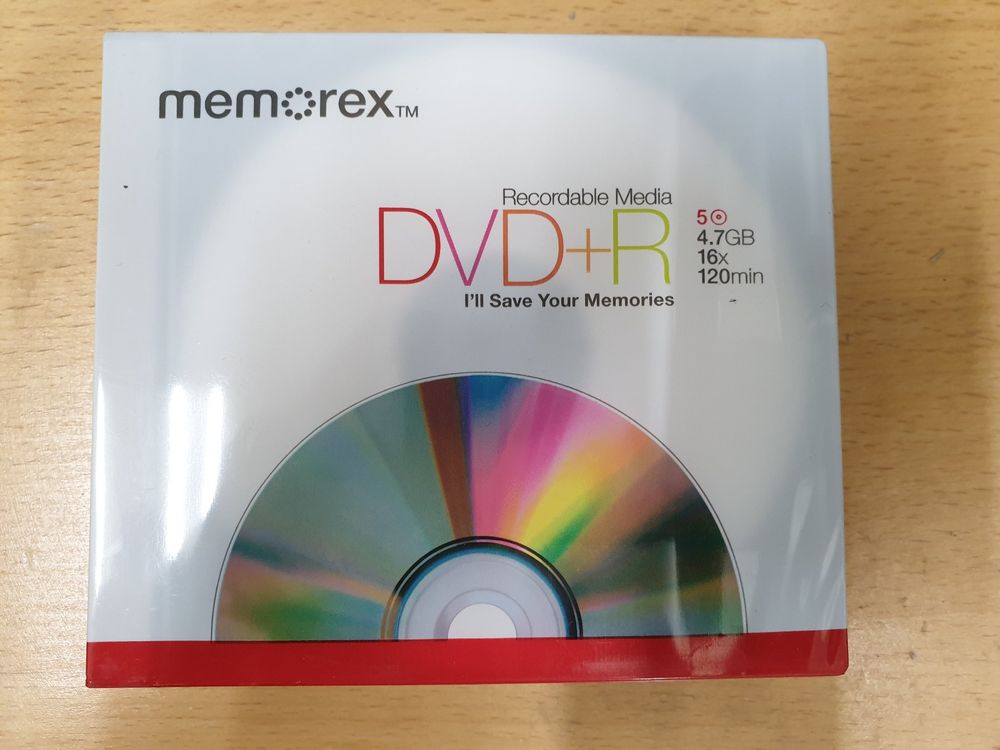 Memorex DVD+R 5 Pack 16X 4.7GB (Neu und originalverpackt) in Ecublens ...