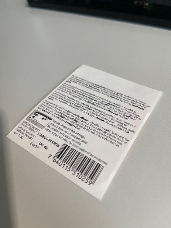 Autobahnvignette Schweiz 2025 (Neu und originalverpackt) in Uster für CHF 37 – mit Lieferung auf ...
