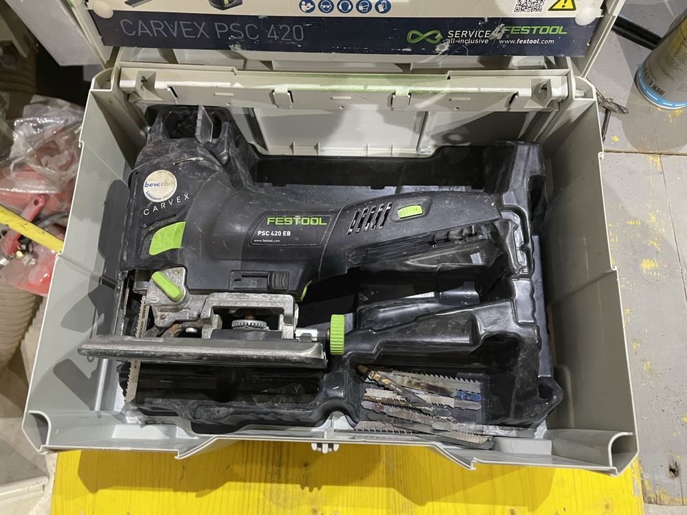 Festool Carvex PSC 420 Stichsäge im Koffer und Neuem Tisch (Gebraucht ...