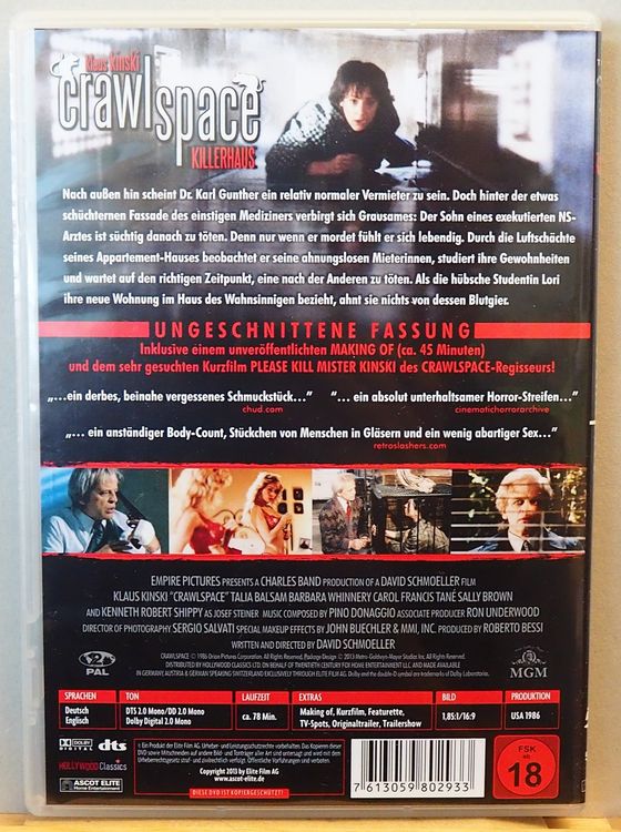 Crawlspace - Killerhaus / Klaus Kinski | Kaufen auf Ricardo