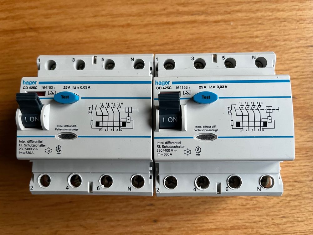 Hager CD 425C RCD FI 25A 30 mA (Gebraucht) in Breitenbach für CHF 45 ...