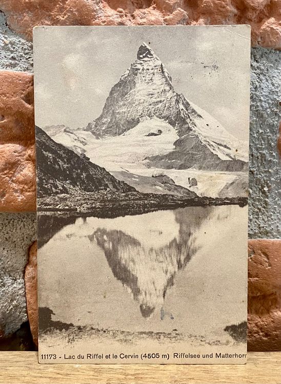 1911 - Antike AK Riffelsee & Matterhorn (Gebraucht) in Root für CHF 1 – mit Lieferung auf ...