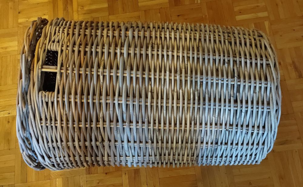 XXL Rattan Korb mit Deckel gross / rund – NEU & ungebraucht (Neu (gemäss Beschreibung)) in ...