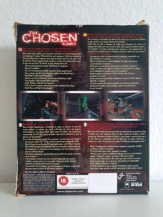 PC Game Blood II: The Chosen (1998) Big Box (Gebraucht) in Greifensee ...