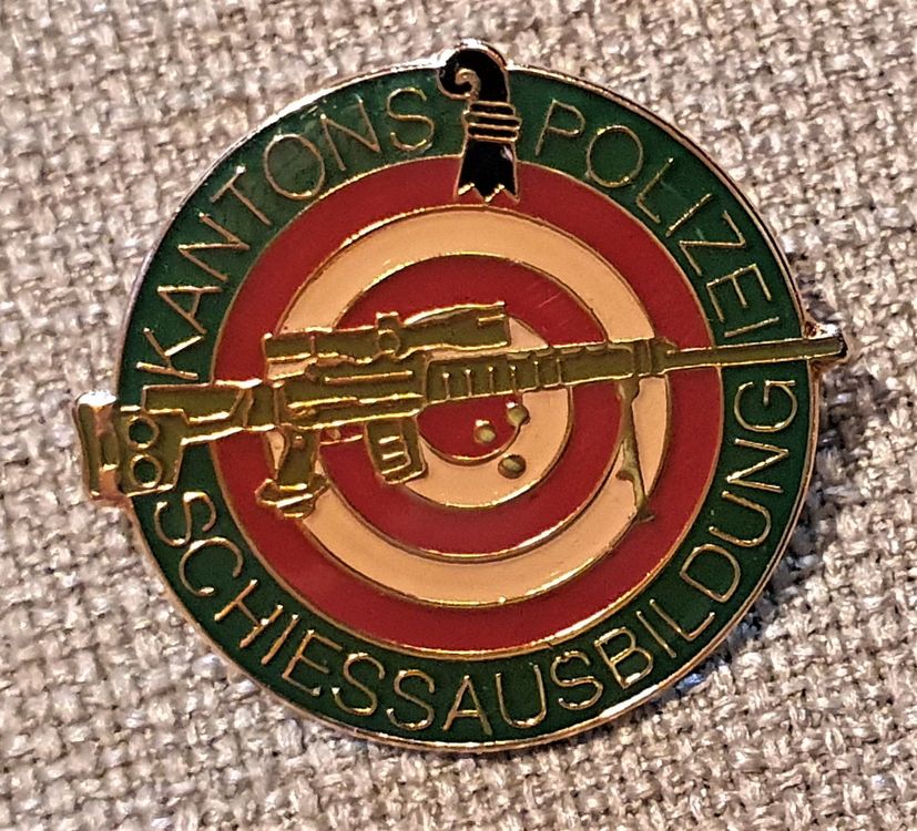 M375 - Pin Kantons Polizei Basel Schiessausbildung (Gebraucht) in Reinach BL für CHF 2.2 – mit ...