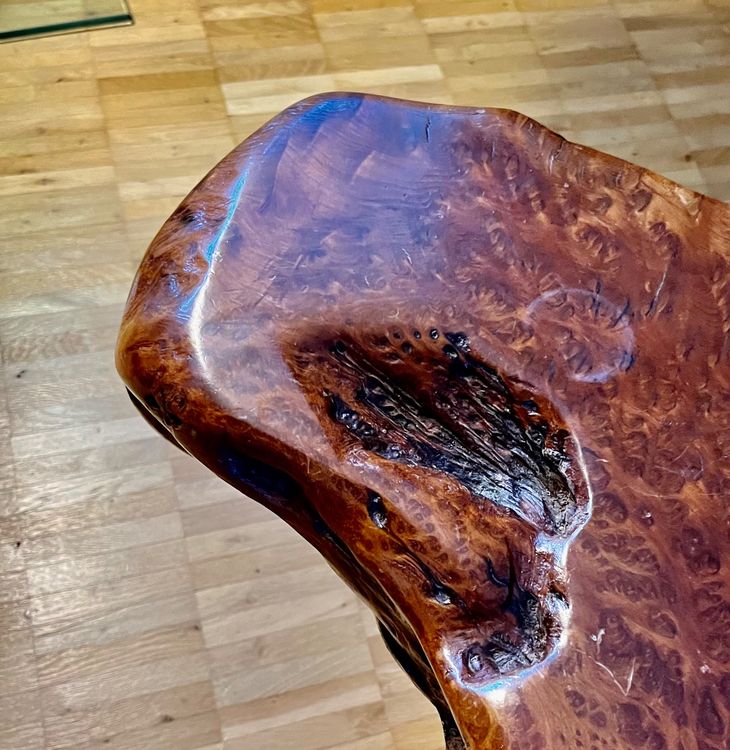 Salontisch massives Holz ori. Redwood, Wurzel, 80er Jahre (Gebraucht ...