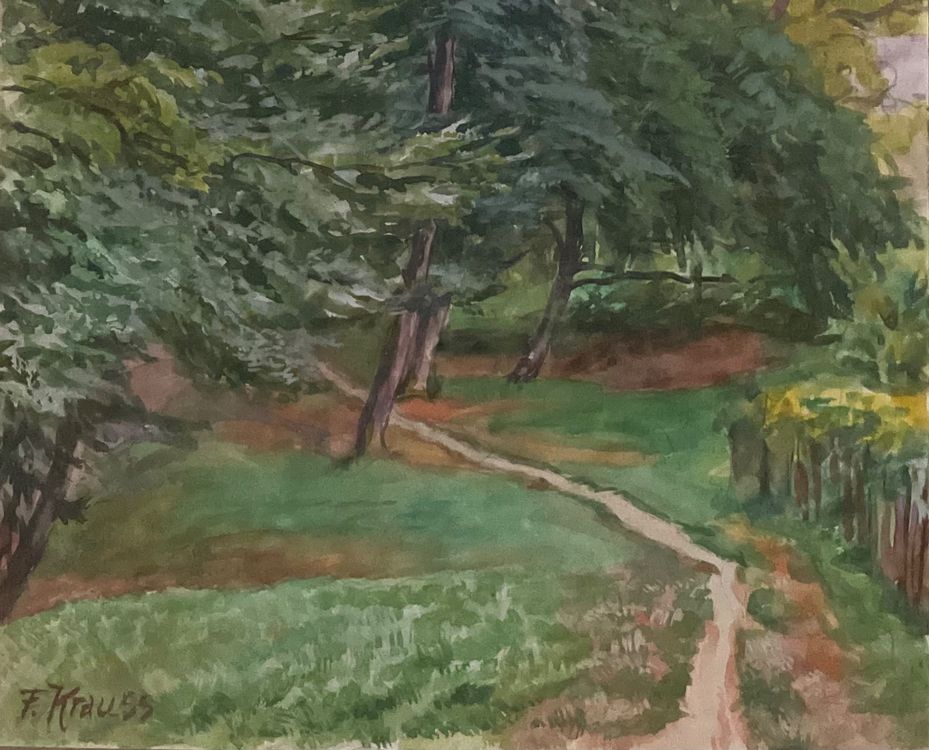 Franz Krauss (1872-1967) Landschafts Aquarell (Gebraucht) in Root für CHF 5 – mit Lieferung auf ...