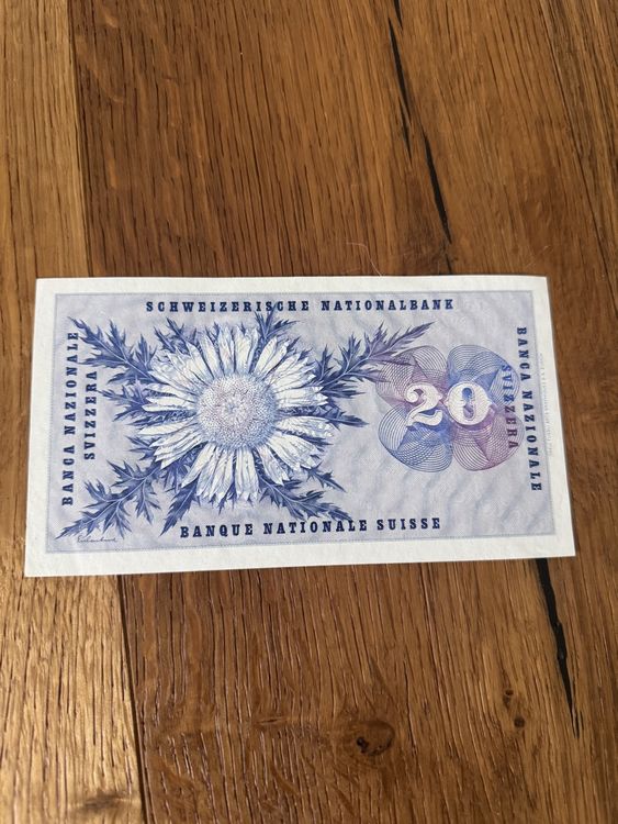 Schweizer 20er Note von 1963 (Neu (gemäss Beschreibung)) in Inwil für ...