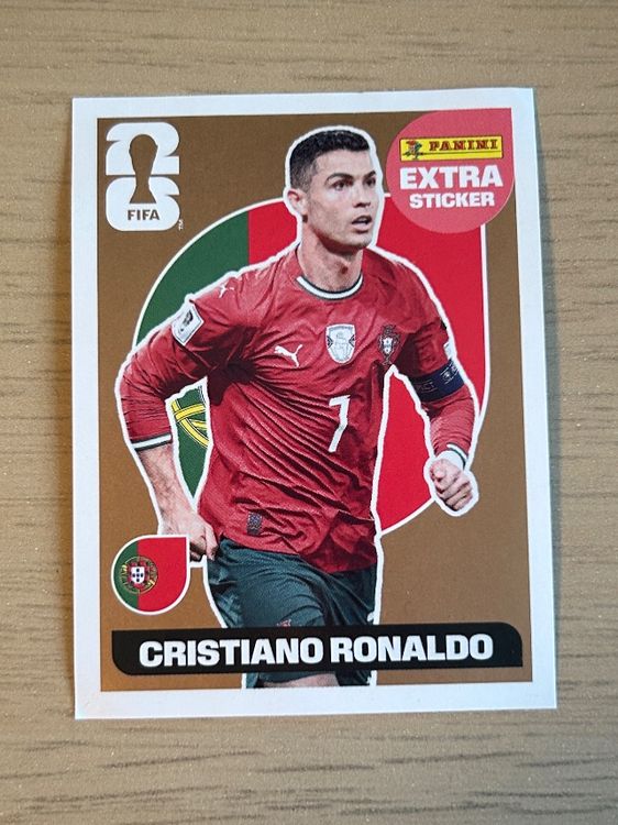 Cristiano Ronaldo Extra Sticker Bronze - Panini WM 2026 (Neu (gemäss ...