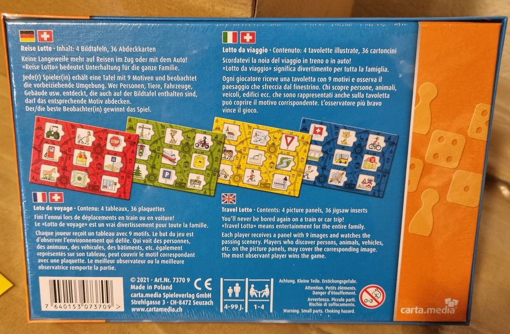 Reise Lotto Spiel für die ganze Familie, Neu! (Neu und originalverpackt ...