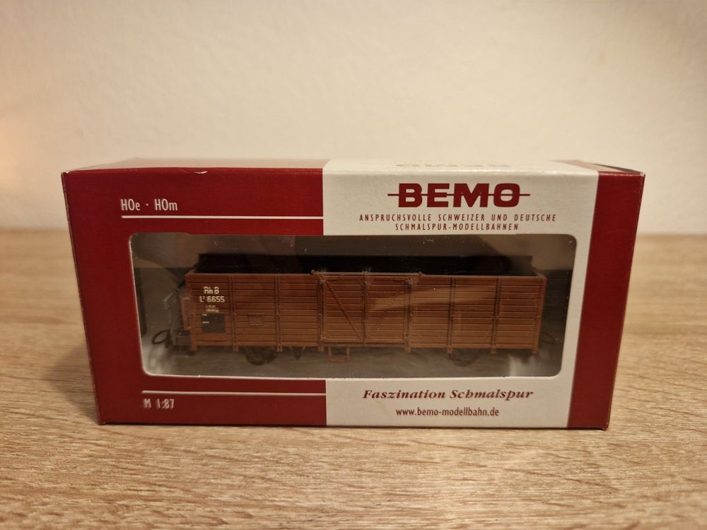 Bemo 2251 195 Güterwagen RhB 6655 H0m OVP NEU (Neu und originalverpackt ...