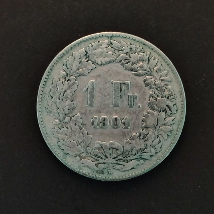 1 Franken Silbermünze 1901 (Gebraucht) in Eggenwil für CHF 6.2 – mit Lieferung auf Ricardo kaufen