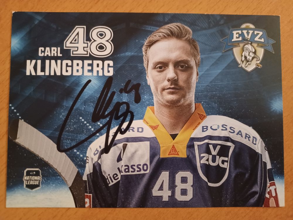 Carl Klingberg #48 / EV Zug , EVZ (Gebraucht) in Worben für CHF 4 – mit ...