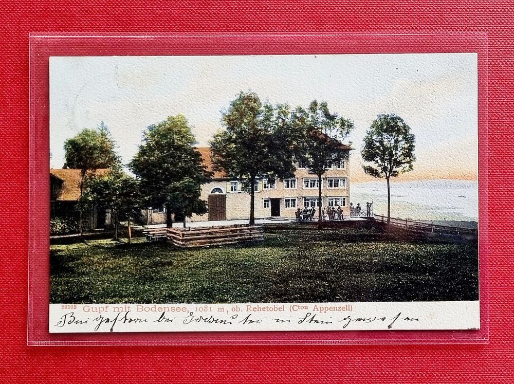 Rehetobel - Restaurant Gupf mit Bodensee - 1905 (Gebraucht) in Rothrist für CHF 12 – mit ...