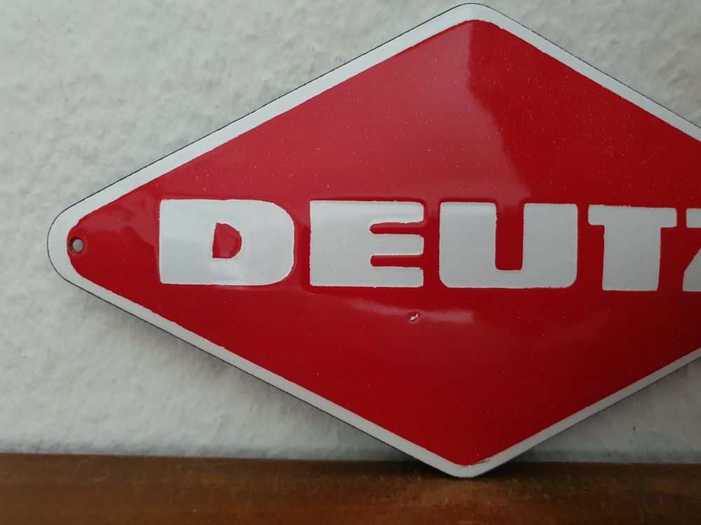 Emailschild Deutz Traktor Logo Emaille Schild Reklame Retro | Acheter ...