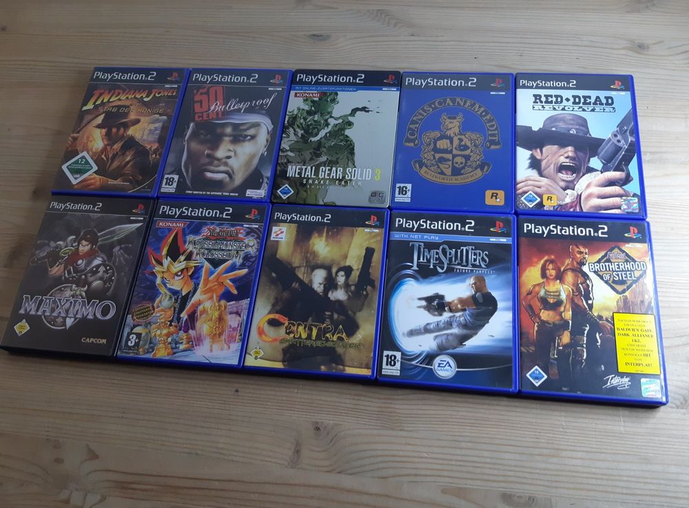 10 PS2 Games: Indiana Jones 50 Cent Maximo Contra Fallout .. (Gebraucht ...