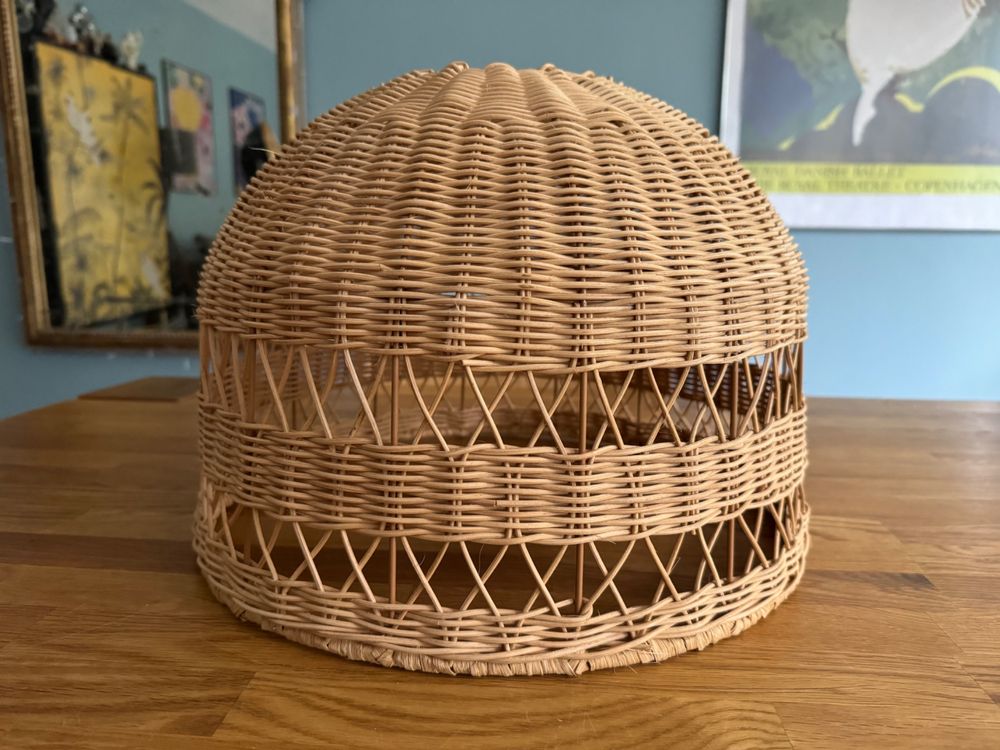 🍓Maison du Monde🍓Lustre boho osier/rotin 36cm (Neuf (Voir description ...