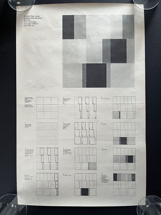 Richard Paul Lohse press art auf Zeitungspapier handsigniert (Gebraucht ...