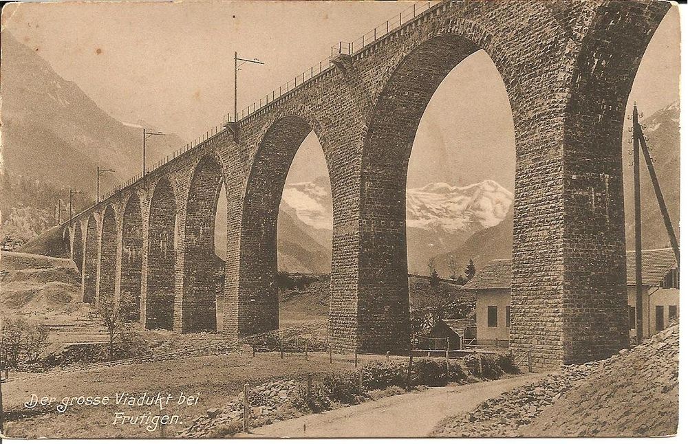 Der grosse Viadukt bei Frutigen, BLS (Gebraucht) in Kiental für CHF 1 ...