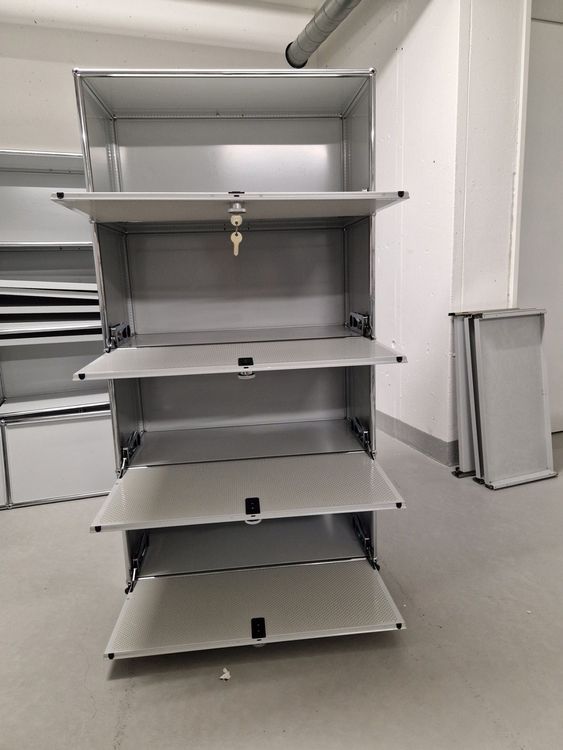 USM Highboard 4x Klapptüre Akustik Lichtgrau 1450x750x350 (Neu (gemäss ...