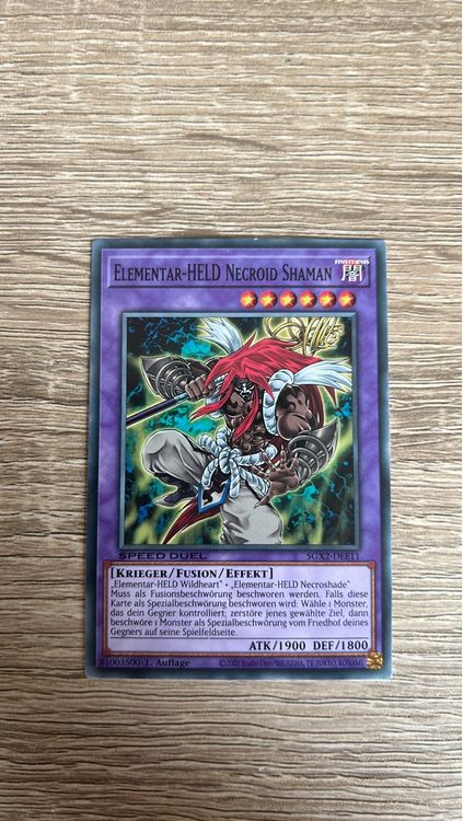 Yugioh Elementarheld Necroid Shaman SGX2-DEE11 (Neu (gemäss ...