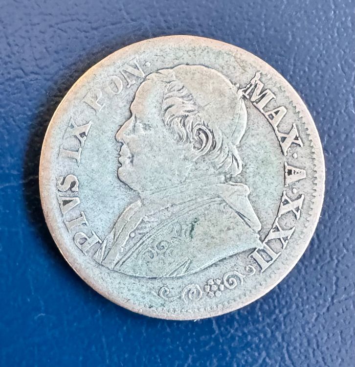 10 Soldi 1868 Pius IX Pontifex Max. (Gebraucht) in Ebikon für CHF 3 – mit Lieferung auf Ricardo ...