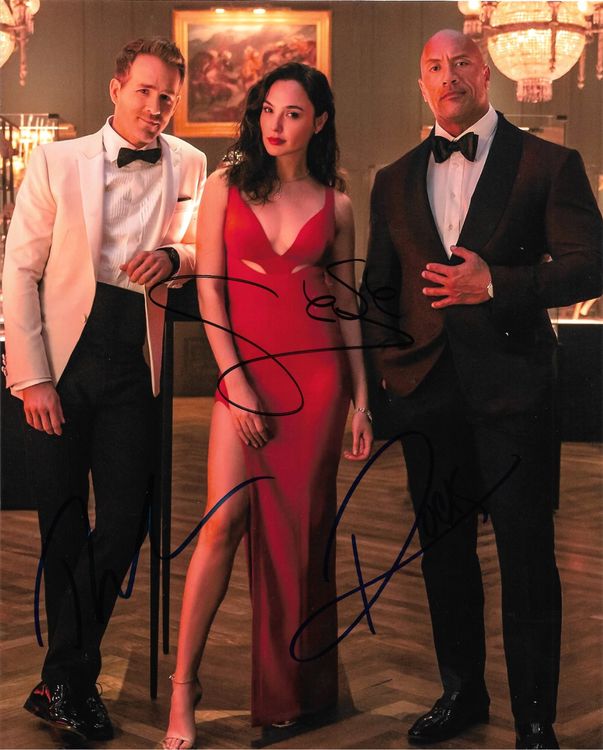 RED NOTICE (CAST) handsigniertes Grossfoto (20 x 25cm) COA (Gebraucht ...