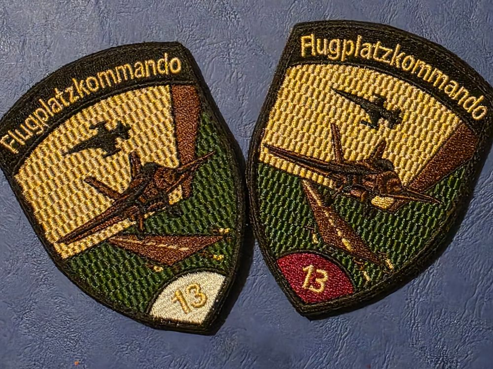 Luftwaffe Abzeichen Duo Badges Flugplatzkommando 13 Klett ne (Neu ...