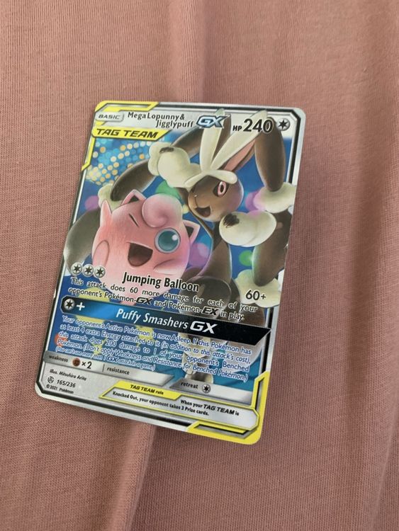 Mega Lopunny und Jigglypuff GX Pokemon Karte (Neu (gemäss Beschreibung)) in Wanzwil für CHF 3 ...
