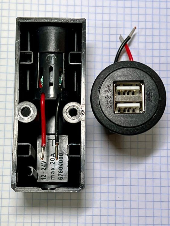 ProCar Aufbau USB-A Doppelst.u. USB-A Einbaudoppelst. neu (Neu (gemäss ...