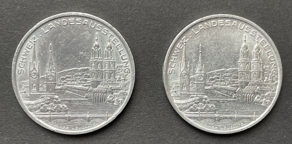 2 Medaillen Schweiz. Landesausstellung | Kaufen auf Ricardo