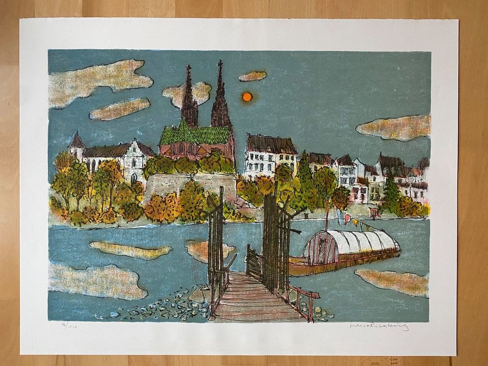 Farblitho Basel Münster Marco Richterich (Gebraucht) in Rünenberg für CHF 180 – mit Lieferung ...