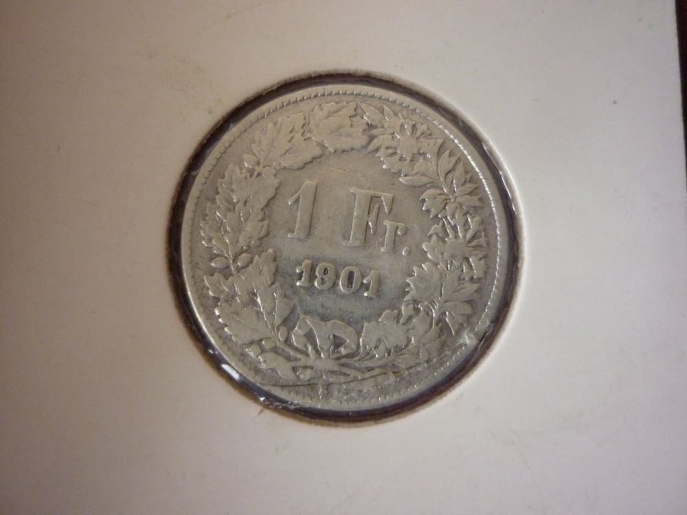 1 Schweizer Franken 1901 Silber | Kaufen auf Ricardo
