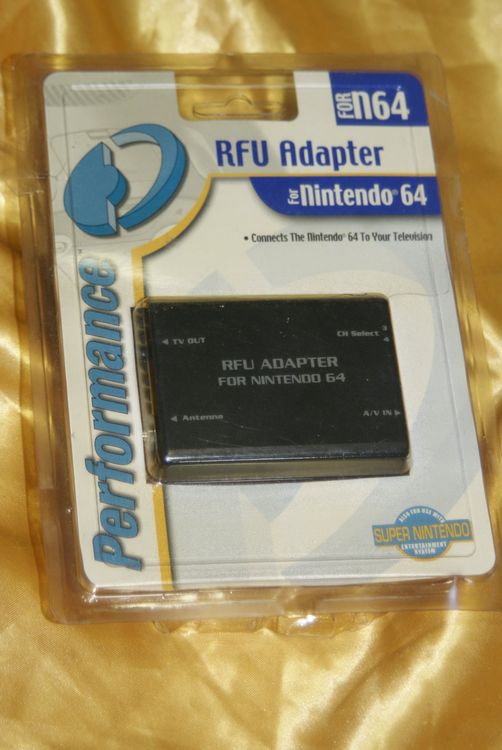 (23)RFU Adapter für Nitendo 64 ,OVP von 2000 (Neu (gemäss Beschreibung ...